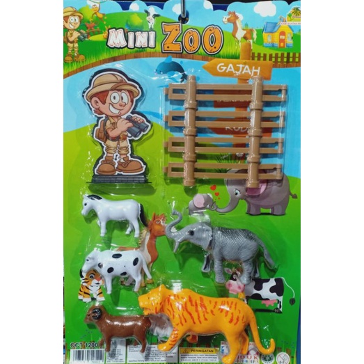 Jual Mainan Binatang Mini Zoo | Shopee Indonesia