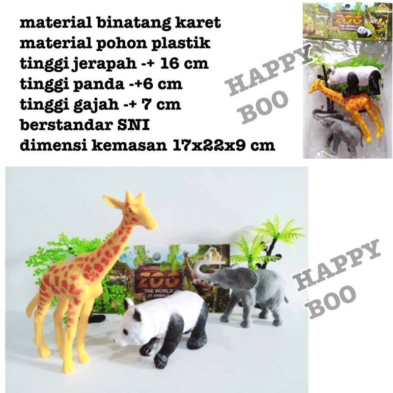 Jual mainan figure animal zoo the world zoot animal figure set binatang ...
