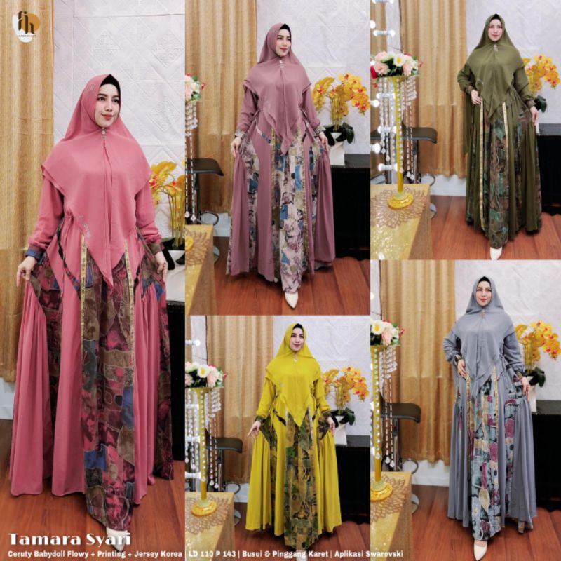 Jual TAMARA SET DRESS GAMIS SYAR'I BY ALGIBRAN LD. 110CM PB. 143CM ...