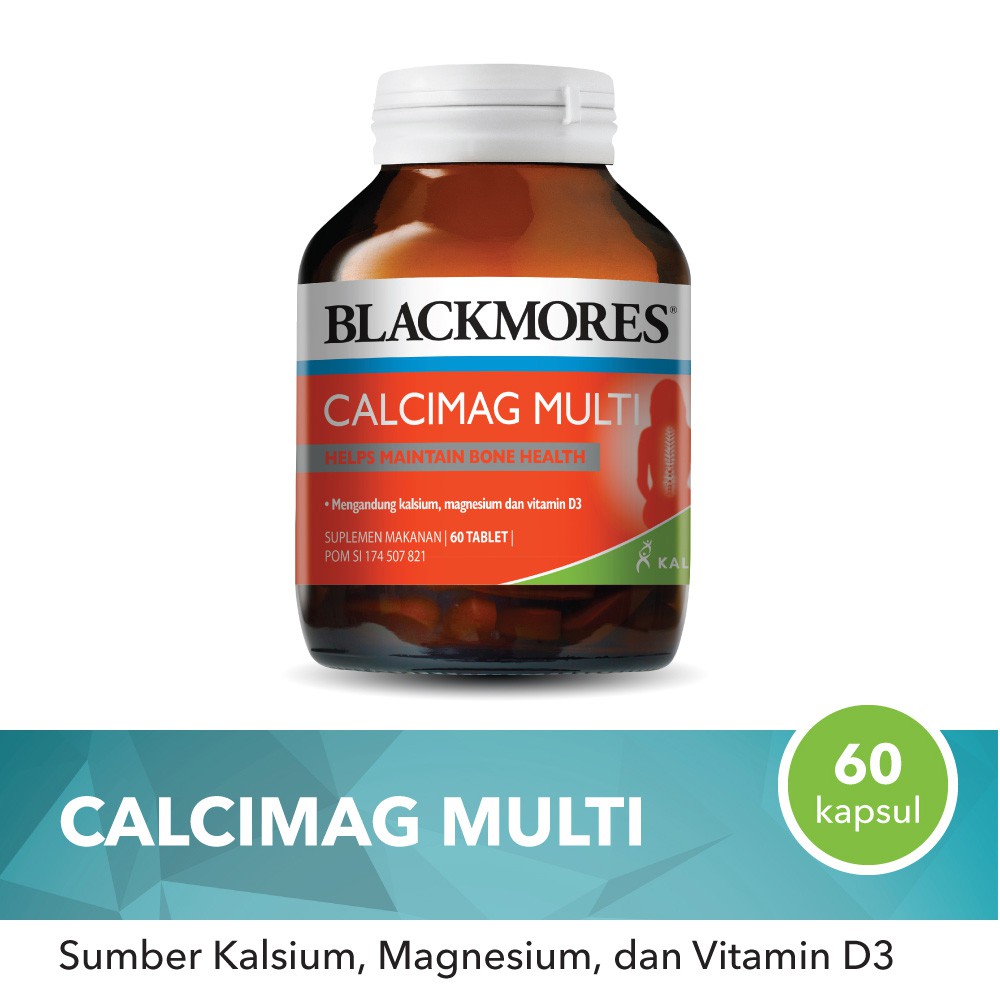 Jual Blackmores Calcimag Multi BPOM Kalbe 60's - Kalsium, Magnesium, Asam Lambung, Kesehatan ...