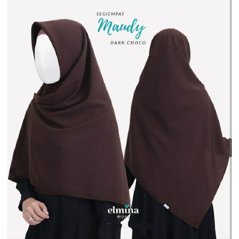 Jual HIJAB Segiempat 130 x 130 - Kerudung MAUDY warna DARK CHOCO by ...