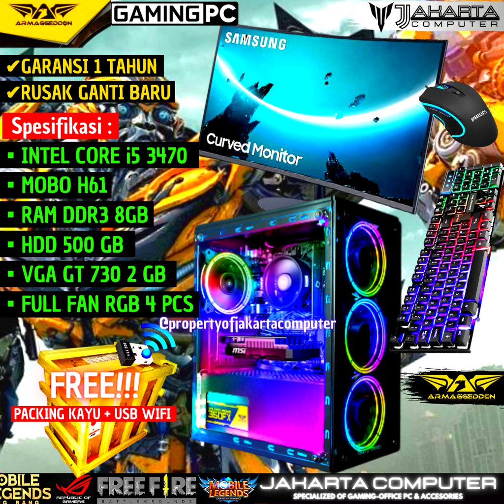 Jual PC Gaming Fullset i5 Ram 8Gb Vga 730 2Gb Hdd 500Gb Siap Pakai ...