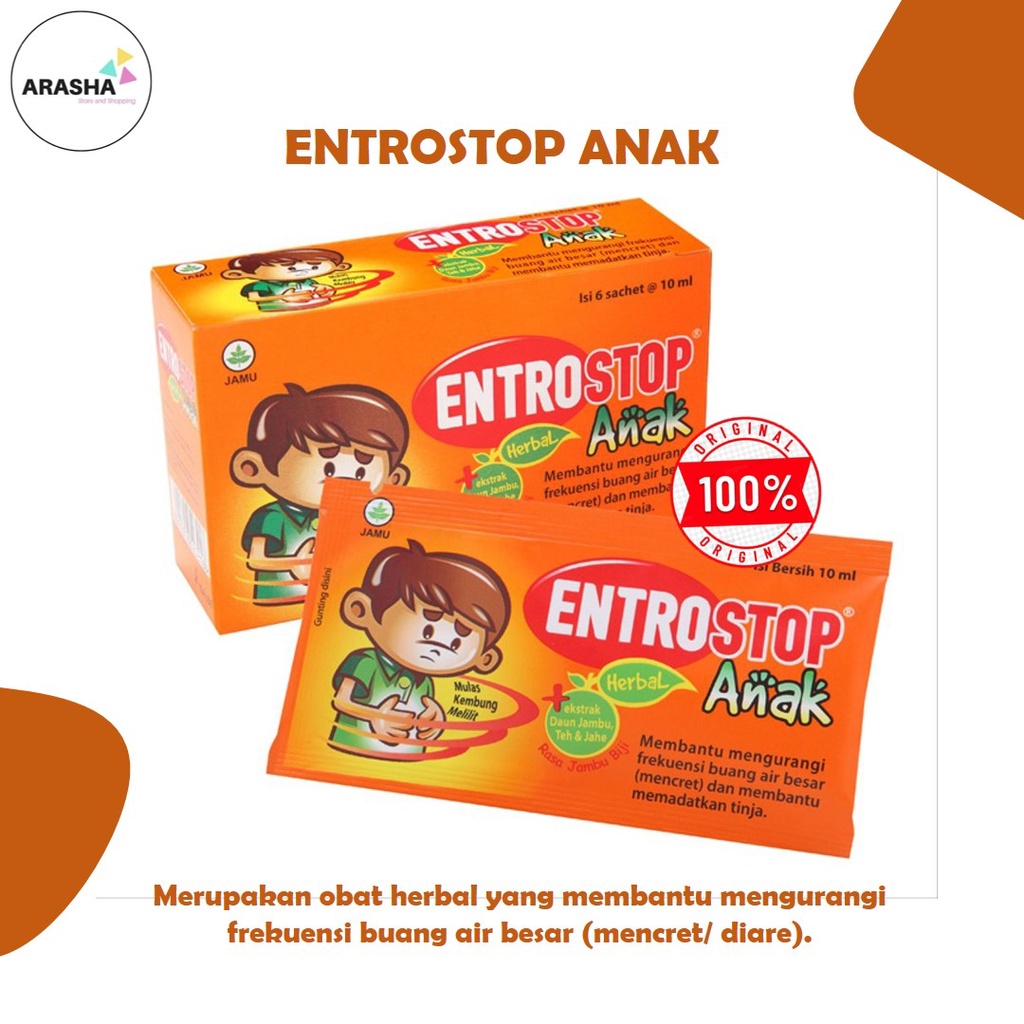 Jual ENTROSTOP ANAK CAIR Obat Diare Anak/Perut Kembung/Mual/Mencret ...