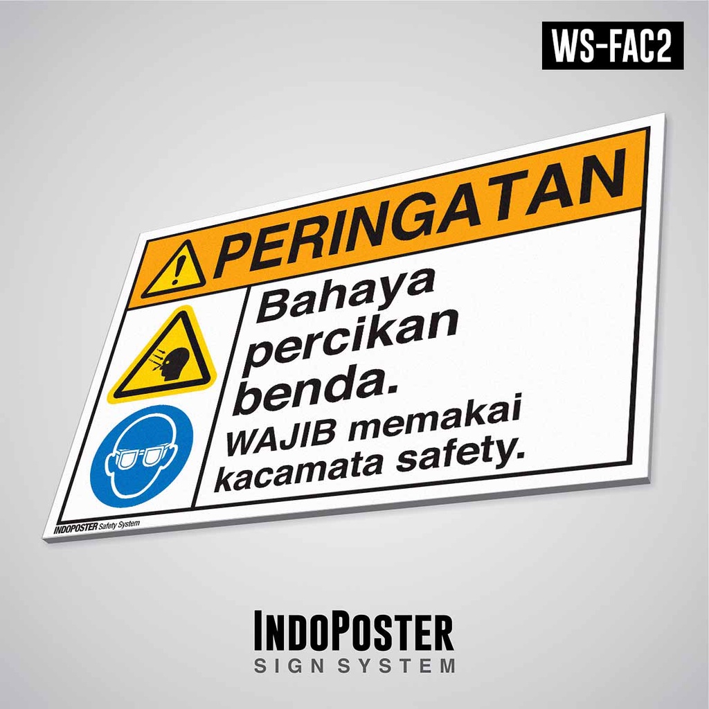 Jual Safety Sign Rambu K3 PVC ANSI Bahaya Percikan Benda Wajib Memakai ... Jual Safety Sign Rambu K3 PVC ANSI Bahaya Percikan Benda Wajib Memakai ...
