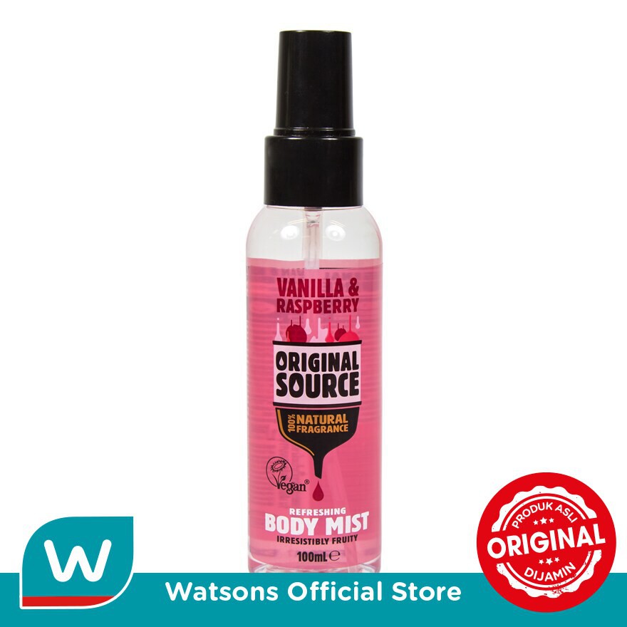 Jual Original Source Body Mist Vanilla Raspberry 100ml | Shopee Indonesia