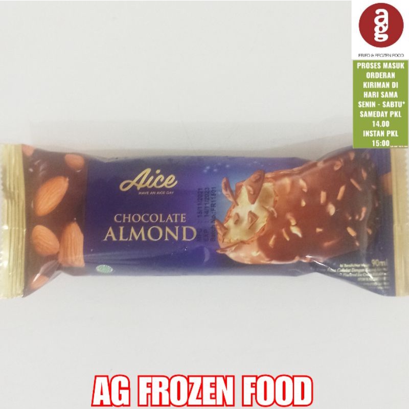 Jual Aice Chocolate Almond 90ml(Dikasih Ice Block Dari Toko) | Shopee ...