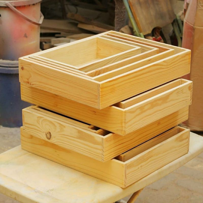 Jual (1 SET) KOTAK KAYU / BOX SESERAHAN / HANTARAN NIKAH / WEDDING ...