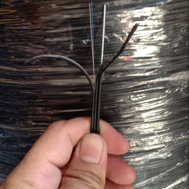 Jual Kabel ftth drop core 2 core 3 sling kawat | Shopee Indonesia