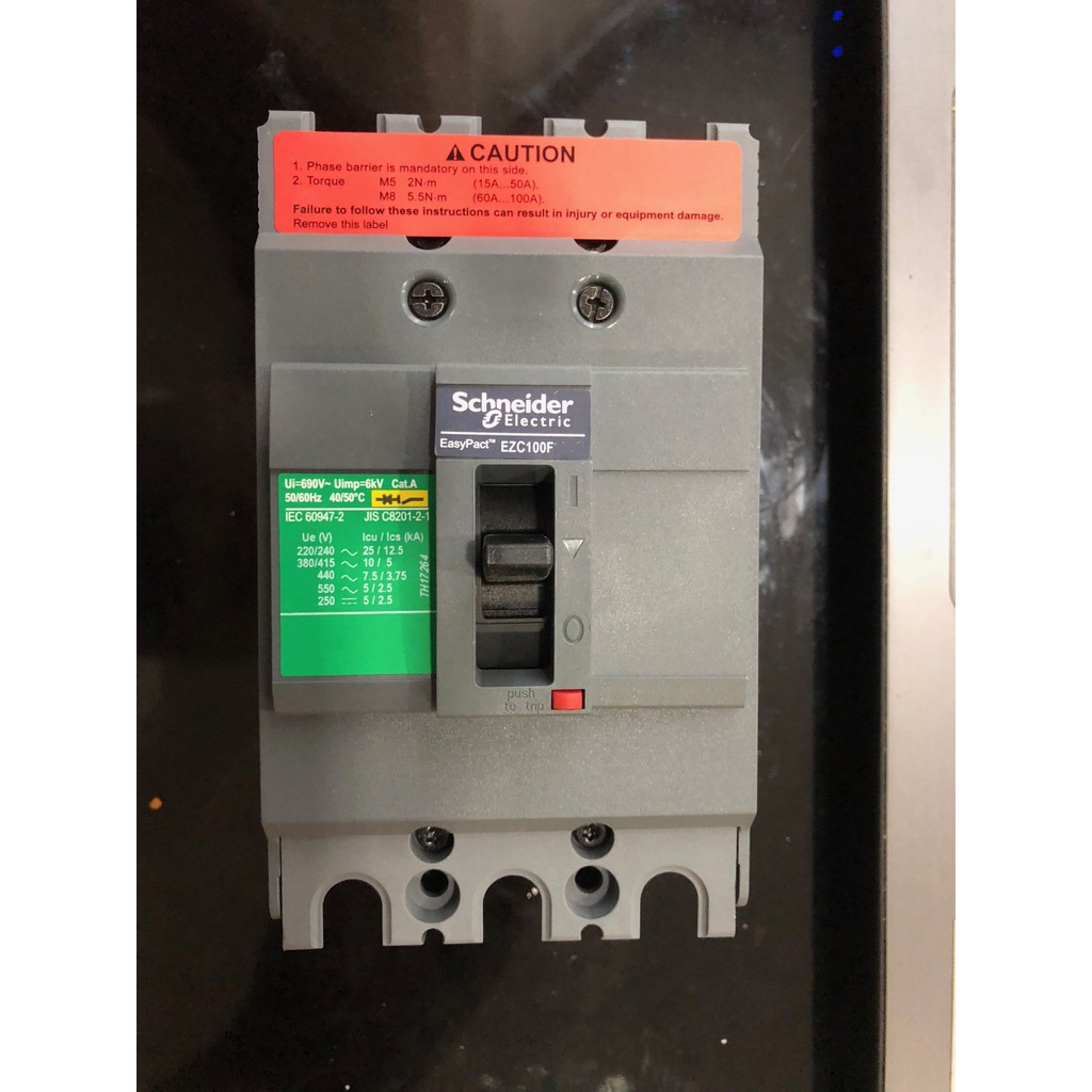Jual SCHNEIDER MCCB 10KA EZC100F 3P 50A EZC100F3050 | Shopee Indonesia