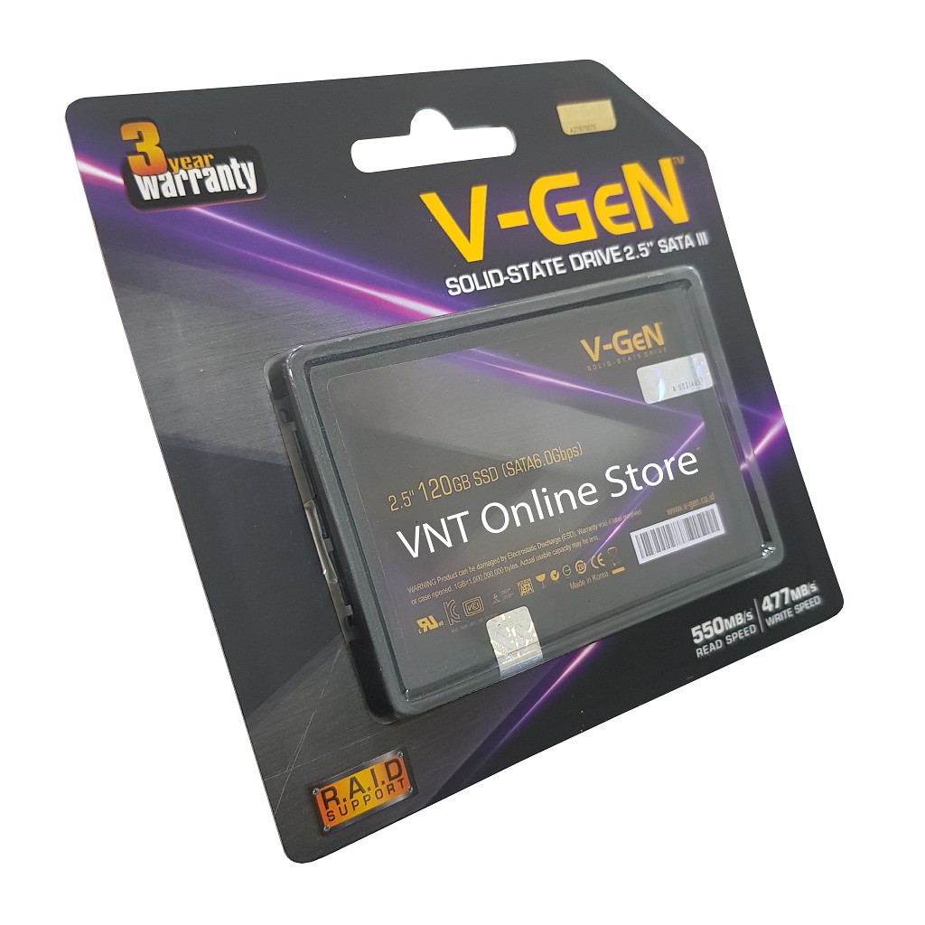 Jual SSD 120gb / 128gb SATA3 V-GeN | Solid State Drive 120 / 128 GB HDD ...