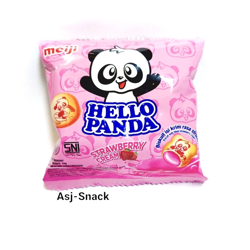 Jual Meiji Hello Panda Biskuit Isi Krim Rasa Strawberry ( 10 pcs x ...