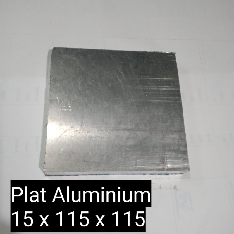 Jual Plat Aluminium 15mm x 115mm x 115mm / plat alumunium | Shopee ...