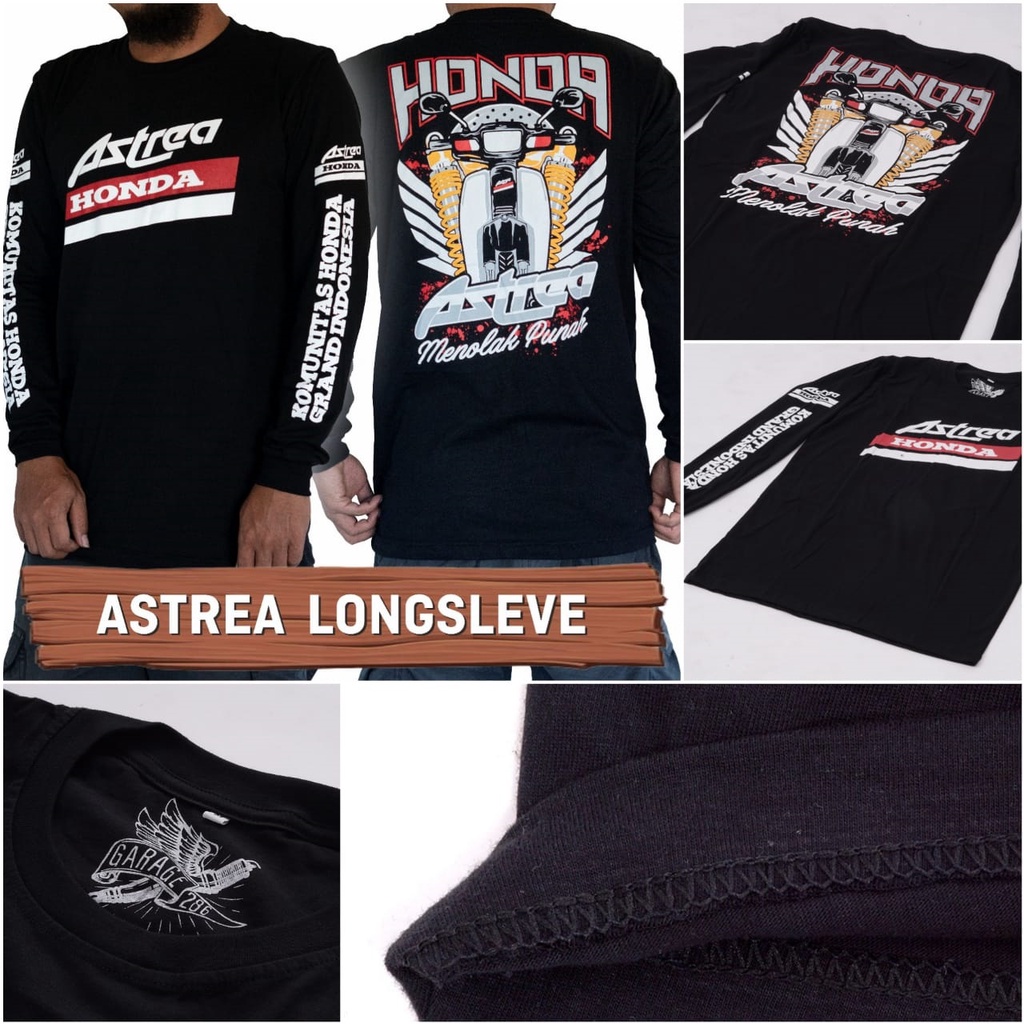 Jual KAOS MOTOR HONDA ASTREA GRAND MENOLAK PUNAH WARNA HITAM KAOS ASTREA HONDA KAOS HONDA GRAND ...