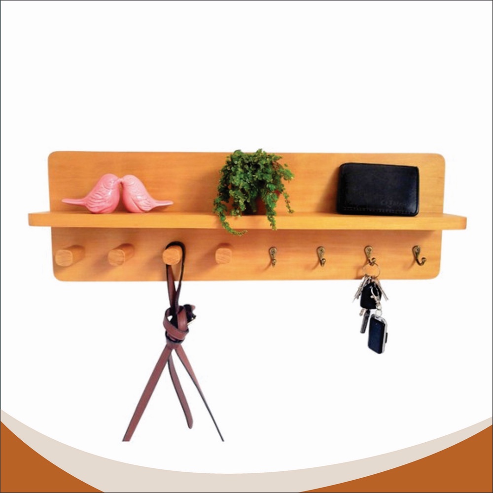 Jual Tempat Kunci / Gantungan Kunci / Rak Kayu Serbaguna / Key Holder ...