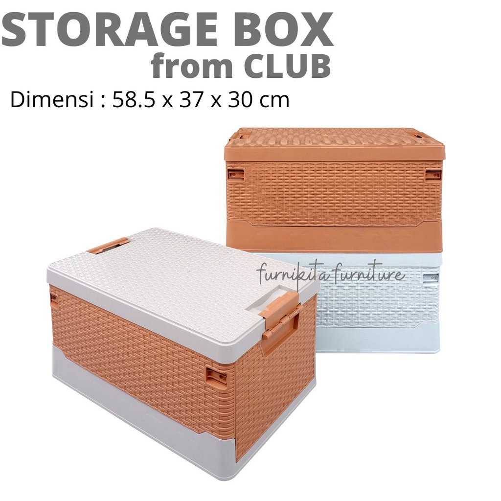 Jual CONTAINER BOX RSB 70 CLUB PLASTIK ROTAN CLUB SMART STORAGE BOX ...