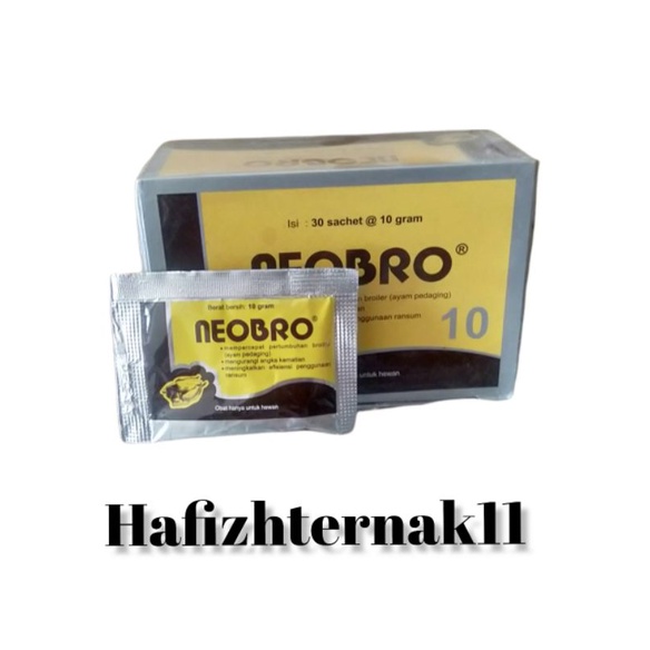 Jual Neobro 10gr ( vitamin penambah BB ayam broiler ) | Shopee Indonesia