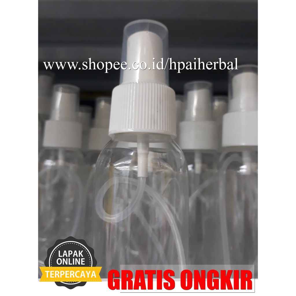 Jual Botol Spray Bening 100 ml / Botol spray Alkohol 100 ml | Shopee ...