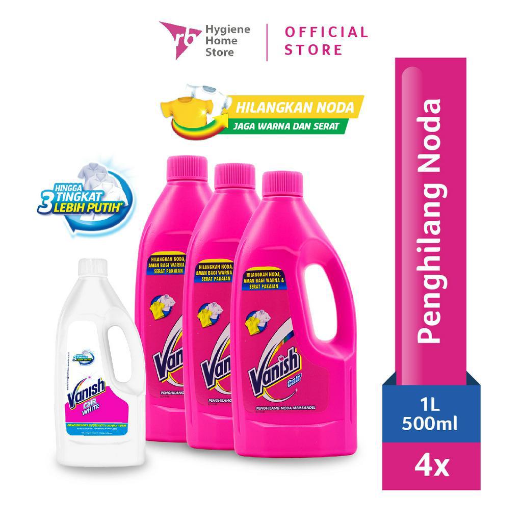 Jual Vanish Pink 1 L x 3 + White 500 ml | Shopee Indonesia