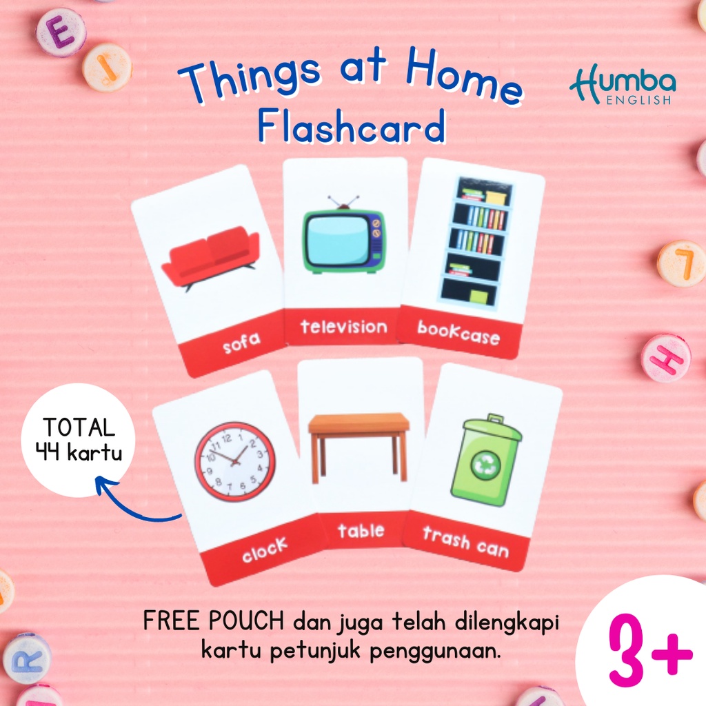 Jual Flashcard Bahasa Inggris Tema Benda di Rumah Things at Home ...