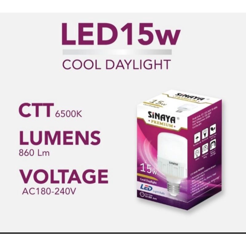 Jual lampu LED sinaya premium 15 watt | Shopee Indonesia