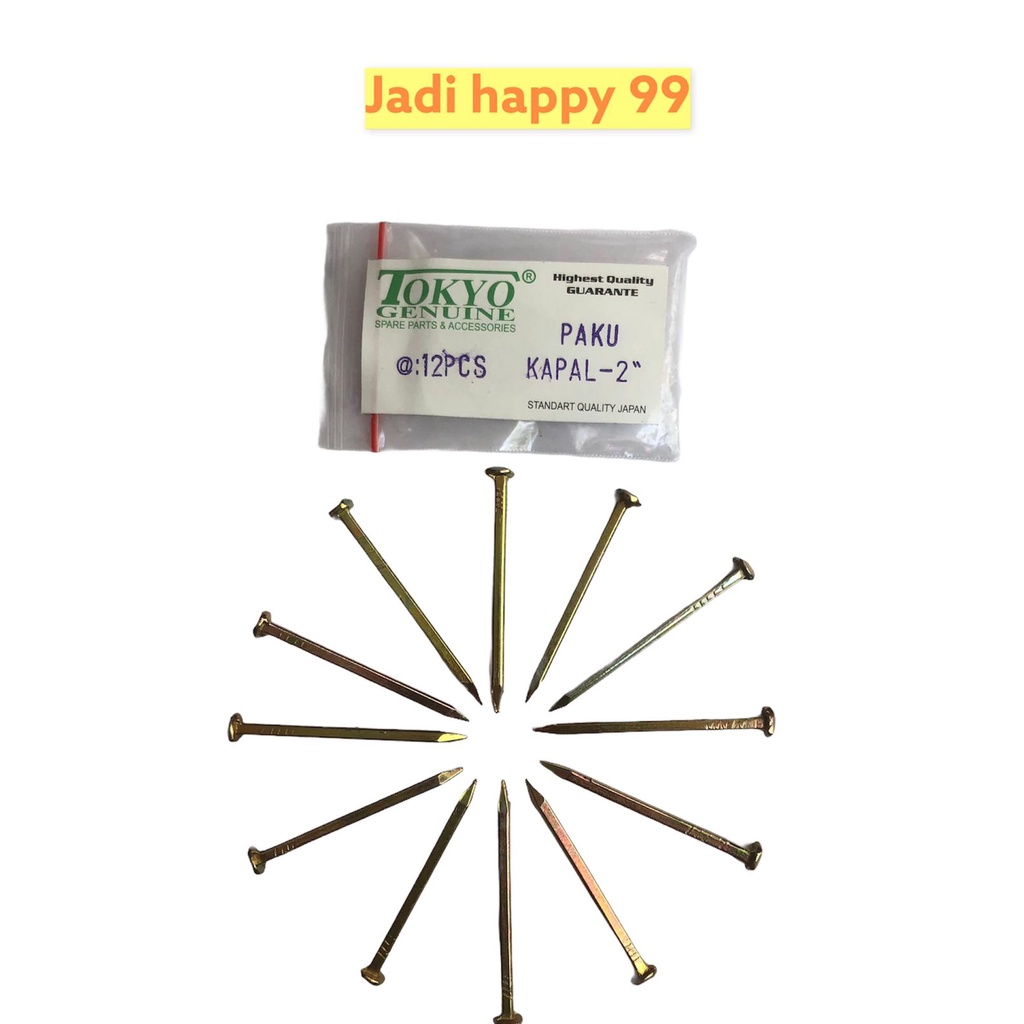 Jual PAKU KAPAL 2 INCHI ISI 12 PCS / PAKU BETON 5CM SEMI / PAKU TEMBOK ...
