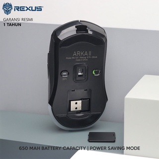 Jual Rexus Arka II RX-107 Mouse Gaming Wireless Dual Connection ...