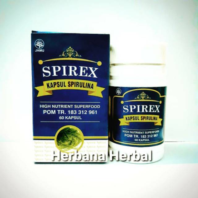 Jual Spirex kapsul spirulina obat kanker, tumor, miom, penenang depresi ...