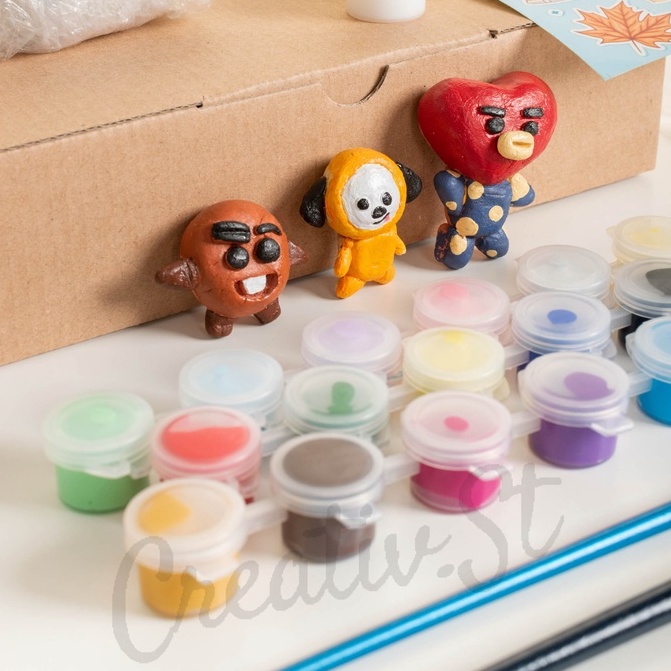 Jual Clay Kit DIY Kerajinan Tangan Set Kerajinan Air Dry [Kreate Kit ...