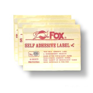 Jual Label Stiker Harga Fox No 126 isi 10 Lembar Label Undangan / Label ...
