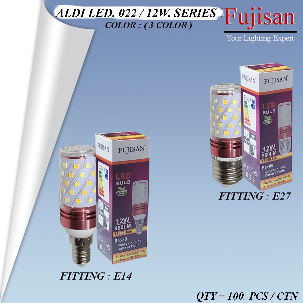 Jual Bohlam LED Fujisan ALDI 3 COLOR 12 watt | Shopee Indonesia