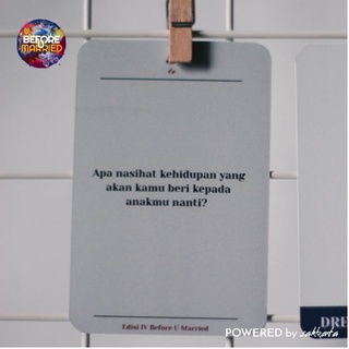 Jual Kartu Pertanyaan Deep Talk Edisi Before U Married - Permainan ...