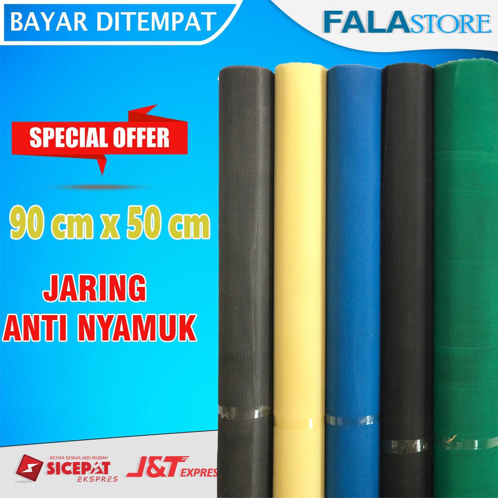 Jual Kawat Nyamuk Jendela Kasa Strimin Jaring Anti Serangga Nylon ...