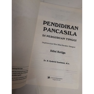 Jual Buku Pendidikan Pancasila - di Perguruan Tinggi Edisi Ketiga By Dr ...