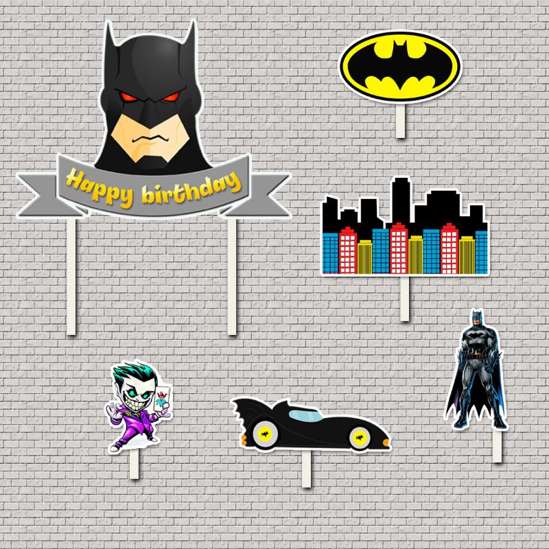Jual Topper Cake Batman happy birthday hiasan kue ulang tahun | Shopee ...