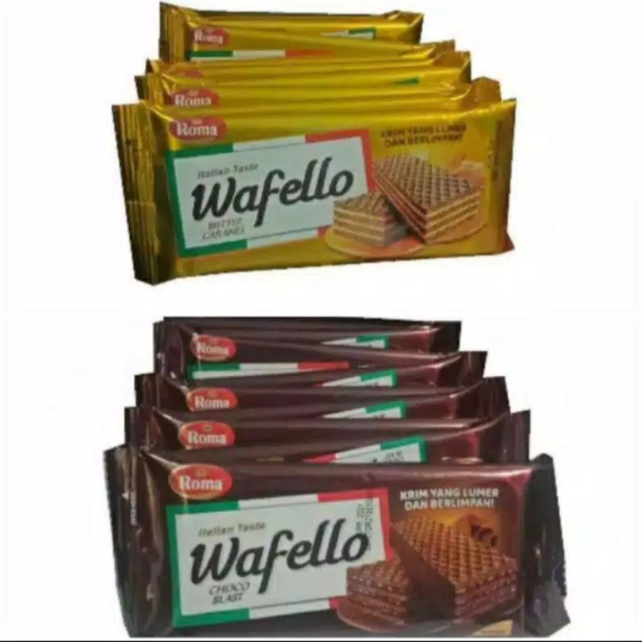 Jual WAFELLO ROMA WAFER 17GRAM [ INI HRGA PER RENCENG ISI 10PC ...