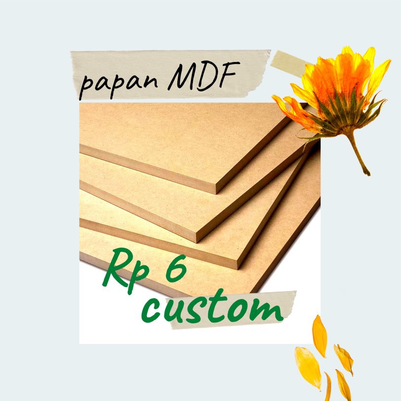 Jual papan mdf custem tebal 6mm plus gantungan 600 rupiah minimal ...