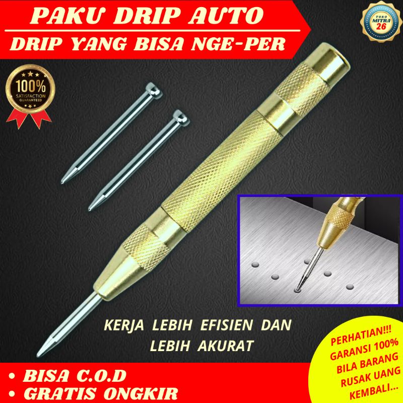 Jual Automatic Drip Center Punch Metal Drill Pointer / Penitik Mata Bor ...