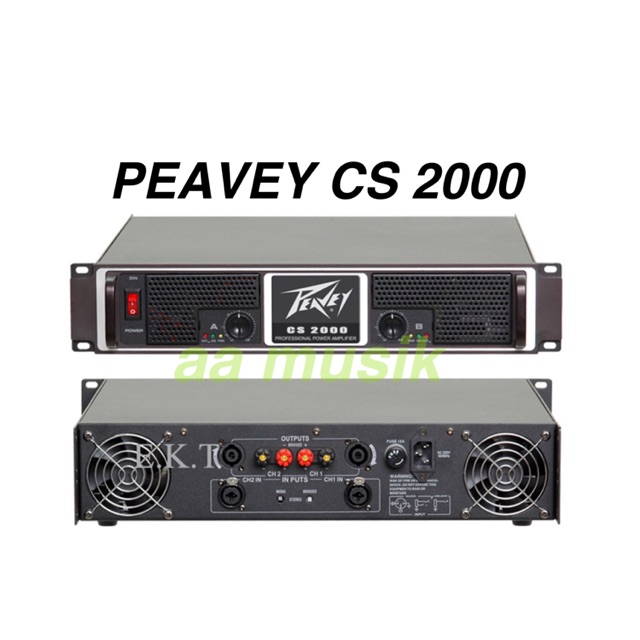 Jual POWER AMPLI PEAVEY CS2000 DUAL CHANNEL STEREO CS 2000 | Shopee Indonesia