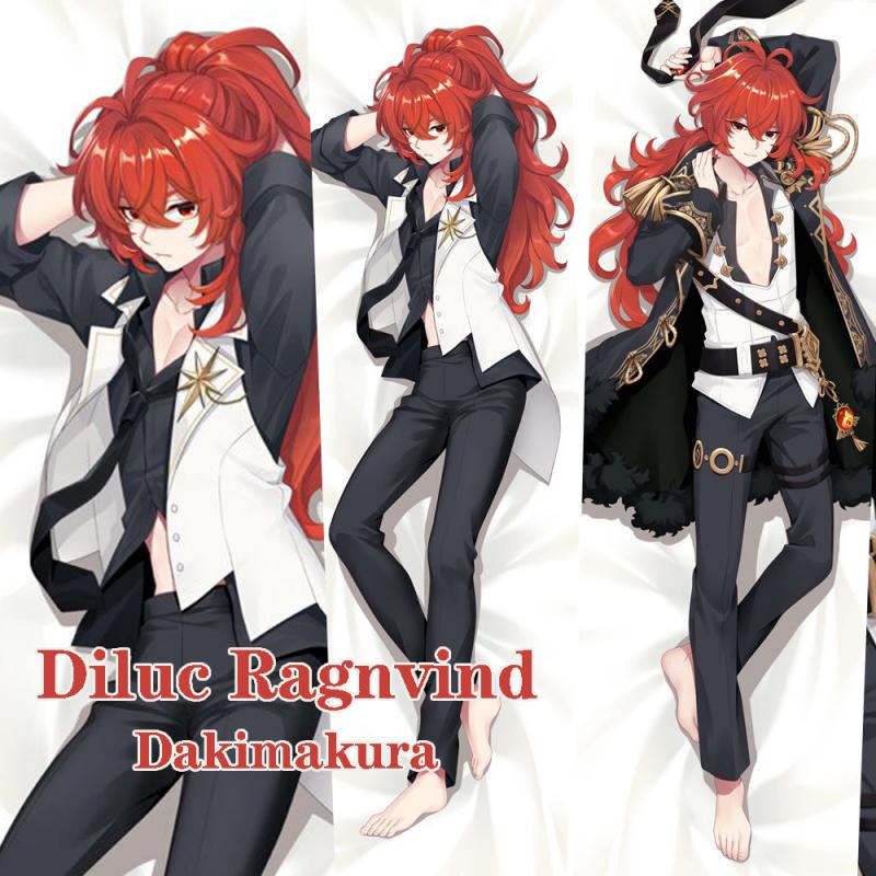 Jual Dakimakura Diluc Ragnvindr Genshin Impact | Shopee Indonesia
