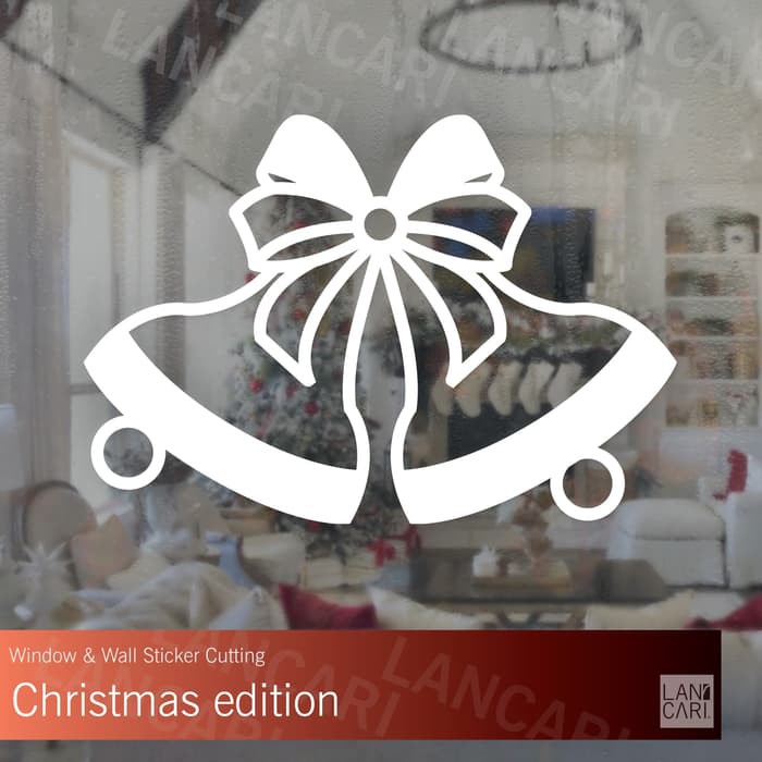 Jual Stiker Natal Christmas bell bel Sticker Decal Wall Window Kaca ...