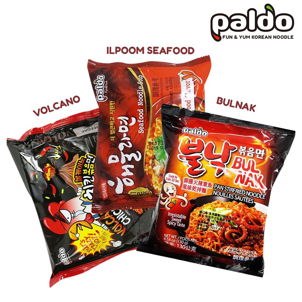 Jual (BUNDLE) SPICY COMBO PALDO VOLCANO + PALDO BULNAK + PALDO ILPOOM SEAFOOD - MIE INSTANT ...