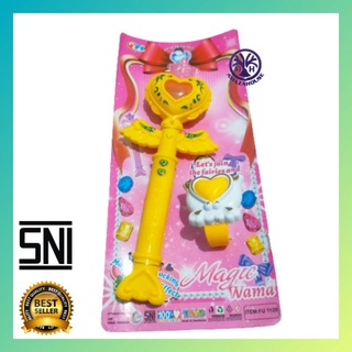 Jual Mainan tongkat peri bidadari motif karakter bisa nyala plus gelang ...