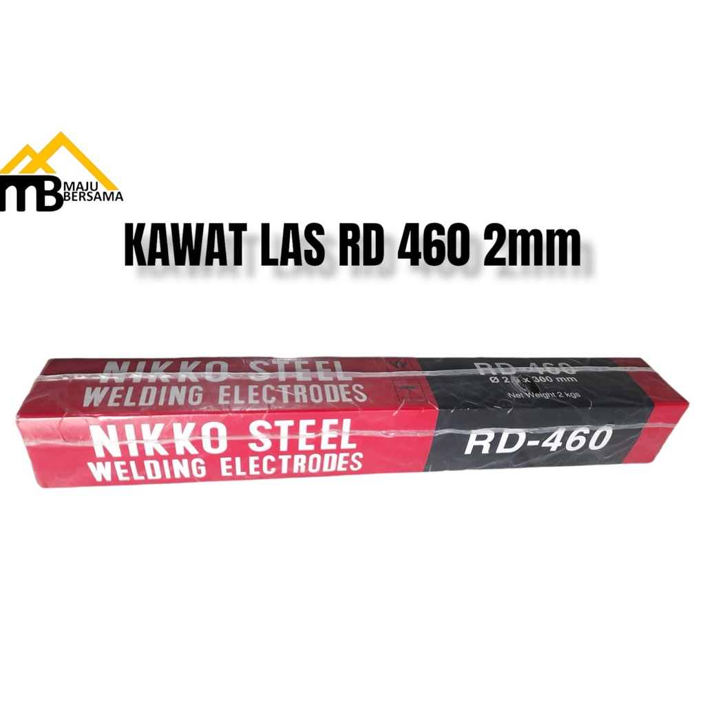 Jual Kawat Las RD460 Nikko Steel 2MM 2kg dan 1Kg | Shopee Indonesia