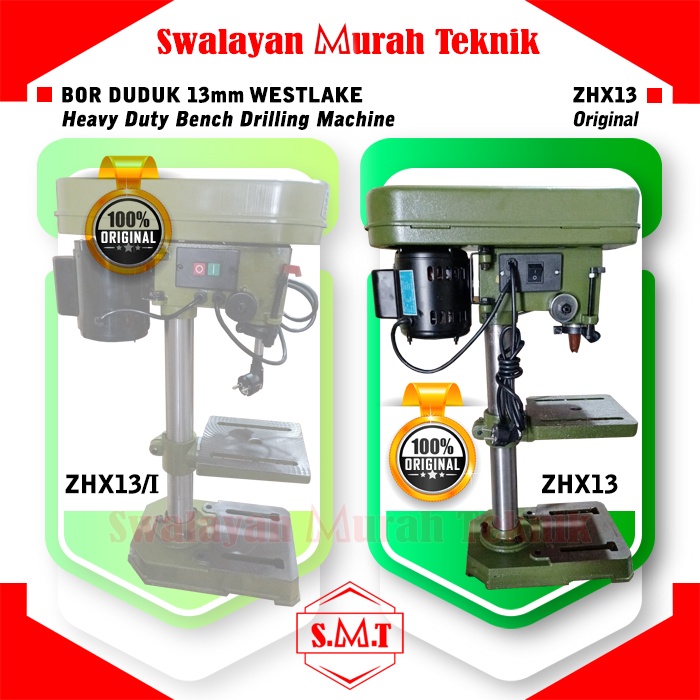 Jual Bor Duduk 13mm WESTLAKE ZHX13 ASLI Heavy Duty Bench Drilling ...
