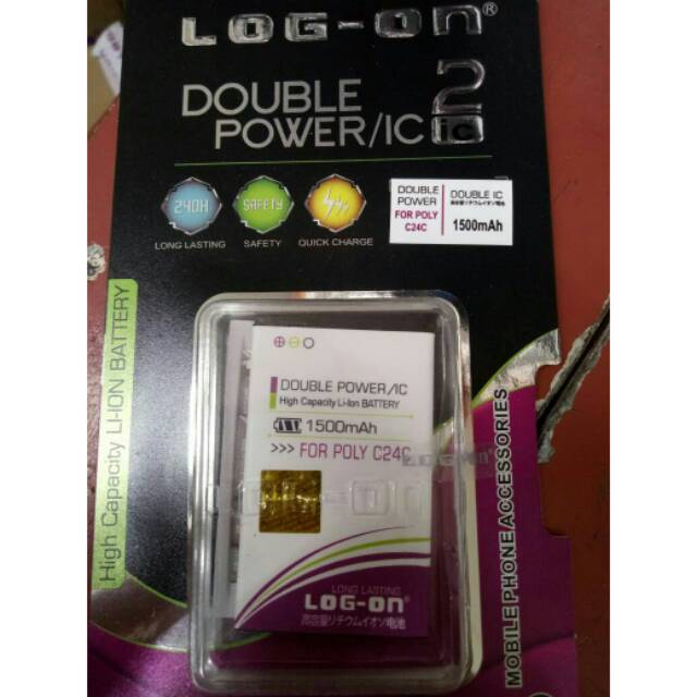 Jual Baterai Batrai Polytron C24C Double Power | Shopee Indonesia
