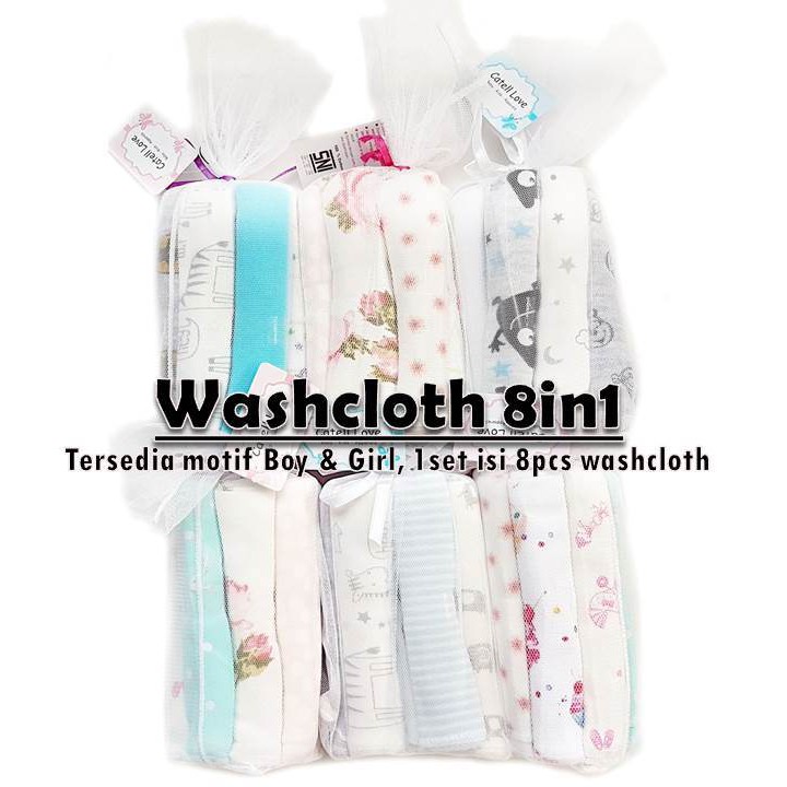 Jual SAPU TANGAN HANDUK BAYI Washcloth Washlap Carters 8in1 | Shopee ...