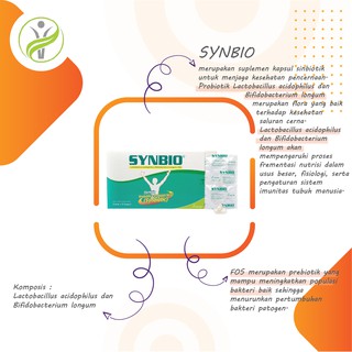 Synbio 30 Kapsul Suplemen Probiotik dan Prebiotik Dewasa | Shopee Indonesia