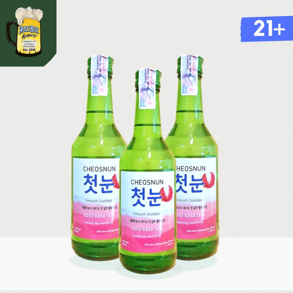 Jual Cheosnun Soju Leci 20% 360 ml - Cheos Nun - minuman korea - Lychee ...