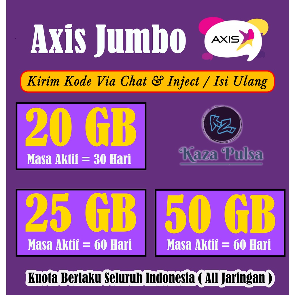 Jual Paket Data Axis Jumbo Kuota Internet Bronet Inject dan Voucher ... Jual Paket Data Axis Jumbo Kuota Internet Bronet Inject dan Voucher ...