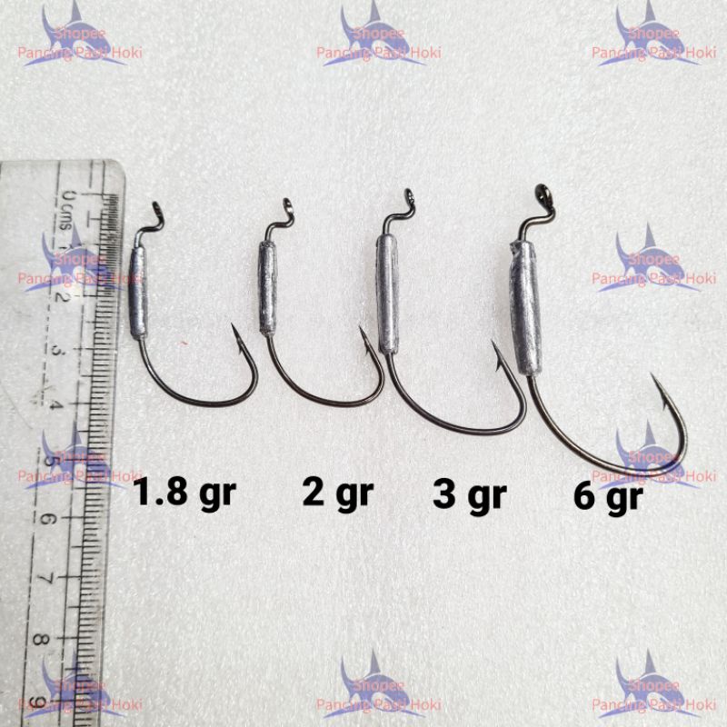 Jual mata pancing worm hook dengan TIMAH | Shopee Indonesia